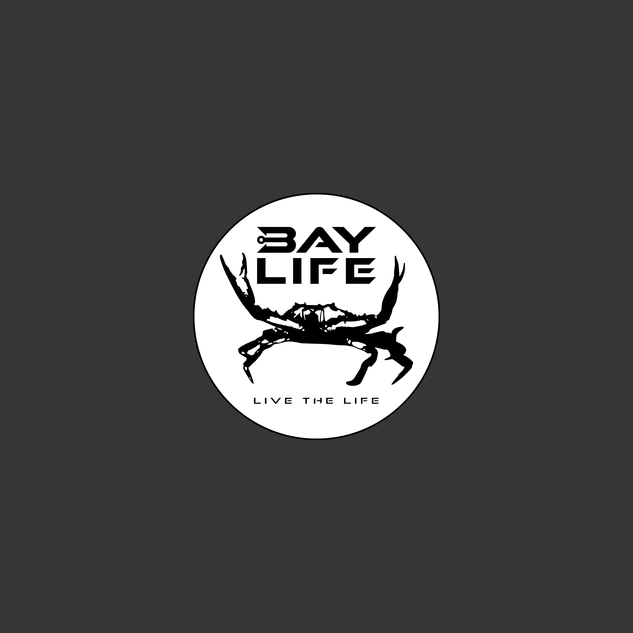 Bay Life Sticker | Crab Circle – Bay Life Apparel